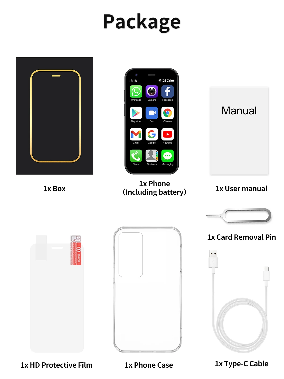 SERVO Mini Smartphone Dual SIM Card Android System WiFi GPS Hotspot ...