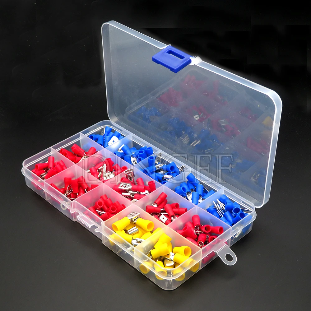 280PCS-set-Cable-Lugs-Assortment-Kit-Wire-Flat-Female-and-Male ...