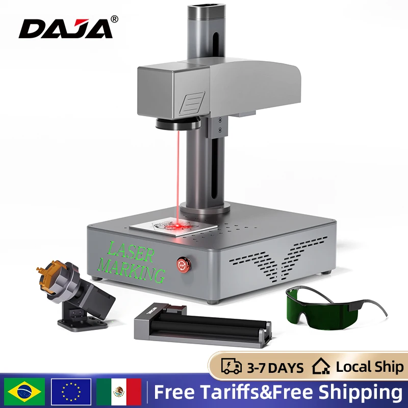 DAJA-S4-Fiber-Laser-Marking-Machine-Metal-Nameplate-Engraver-for ...