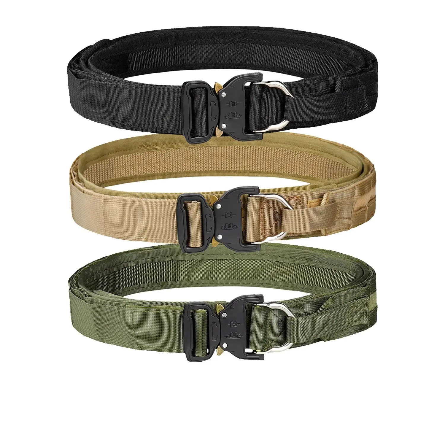125cm Multi-Function Military Belts Outdoor Double Layer Thicken Buckle ...