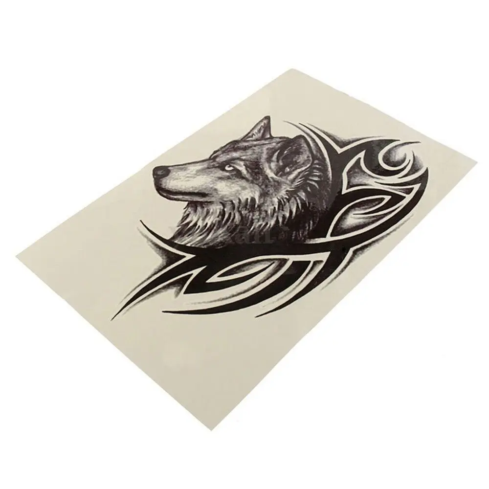 2pcs-Sexy-Waterproof-Removable-Wolf-Tattoo-Sticker-Temporary-Tattoos ...