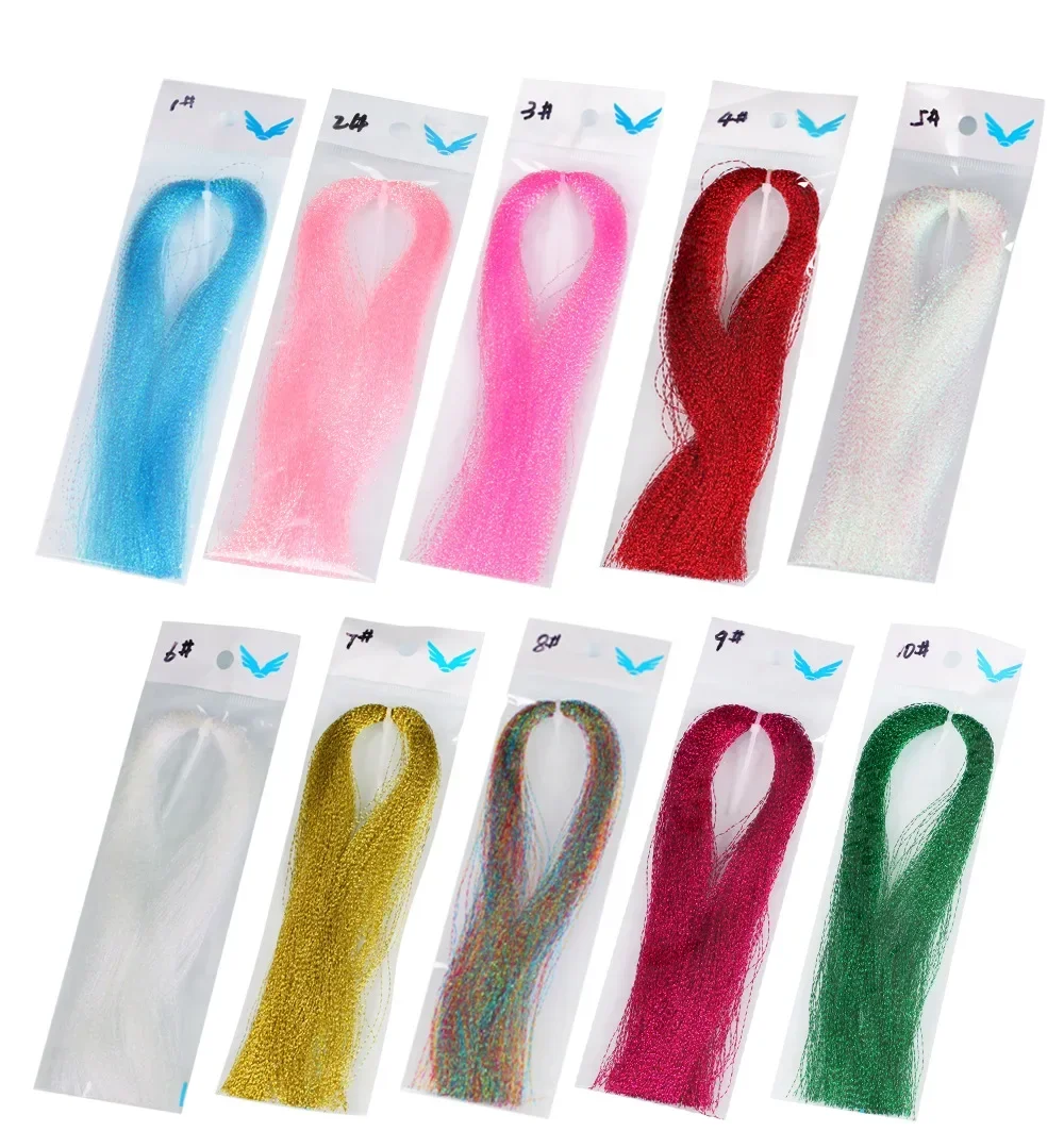 Flash-Tinsel-Bundles-Fly-Fishing-Tying-about-250-Strands-35cm-Flashabou ...