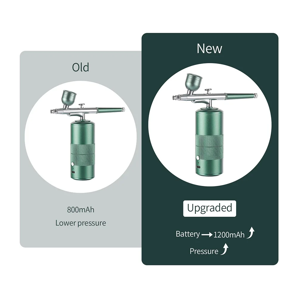 Vert - Machine d'injecteur d'oxygène d'eau d'aérographe facial ...