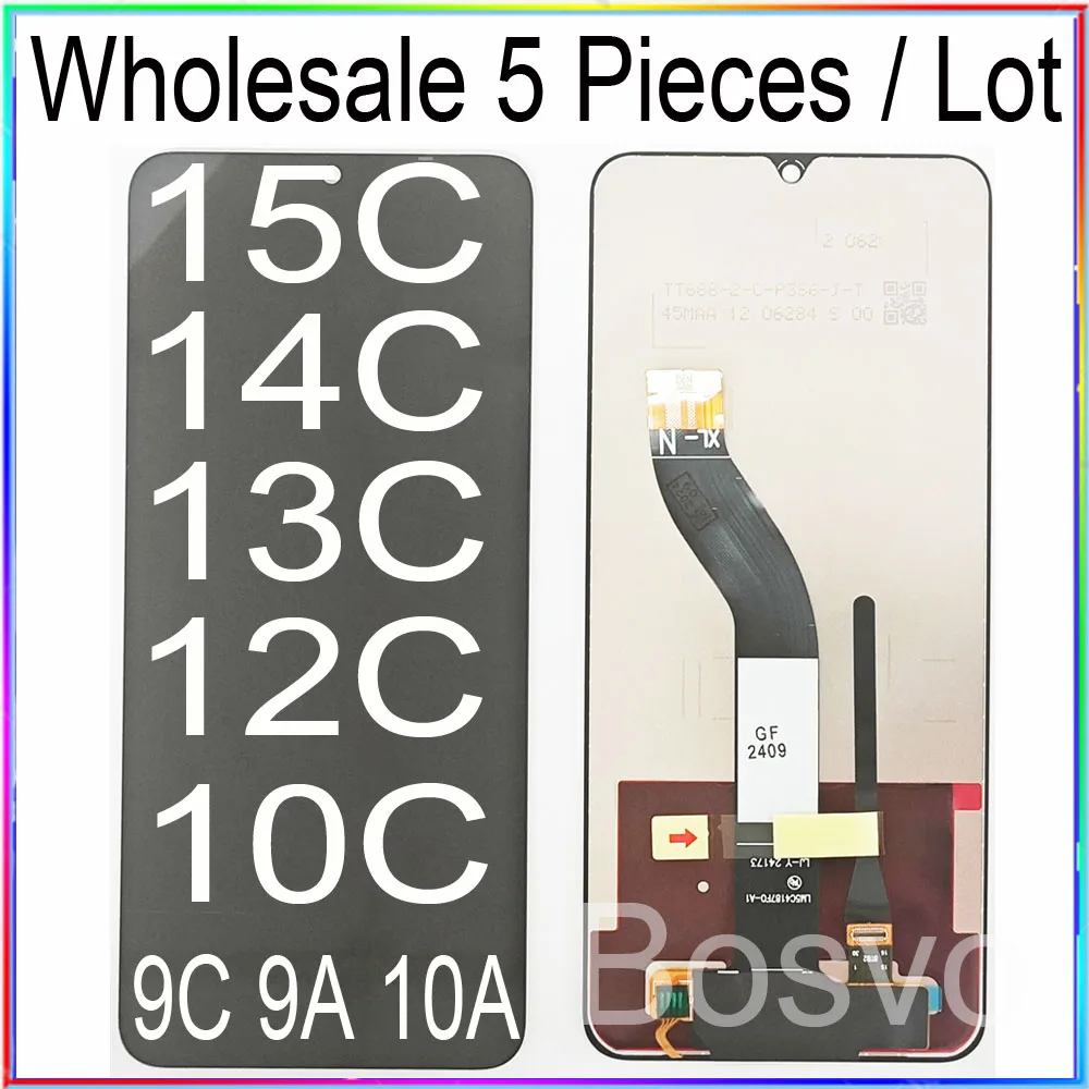 Wholesale 5 pieces / Lot For Redmi 9A 10A 9C 10C 12C 13C 14C 15C Screen ...