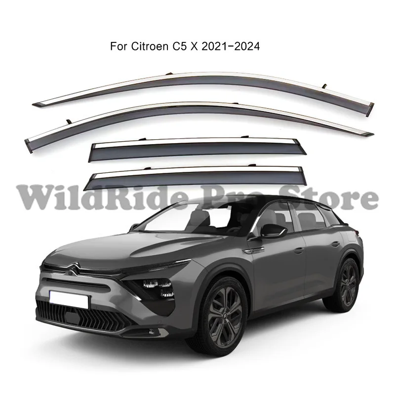 1 set dedicated 2021-2024 Citroen C5 X rain visors Citroen C5 X ...