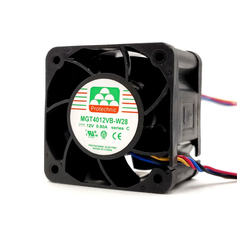 original MGT4012VB-W28 4028 4cm 12v 0.8A 1U double ball server fan ...