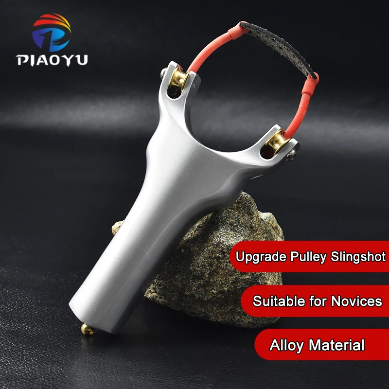 New Hunting Slingshot with Pulley Metal Quick Shot Catapult Bow Use ...