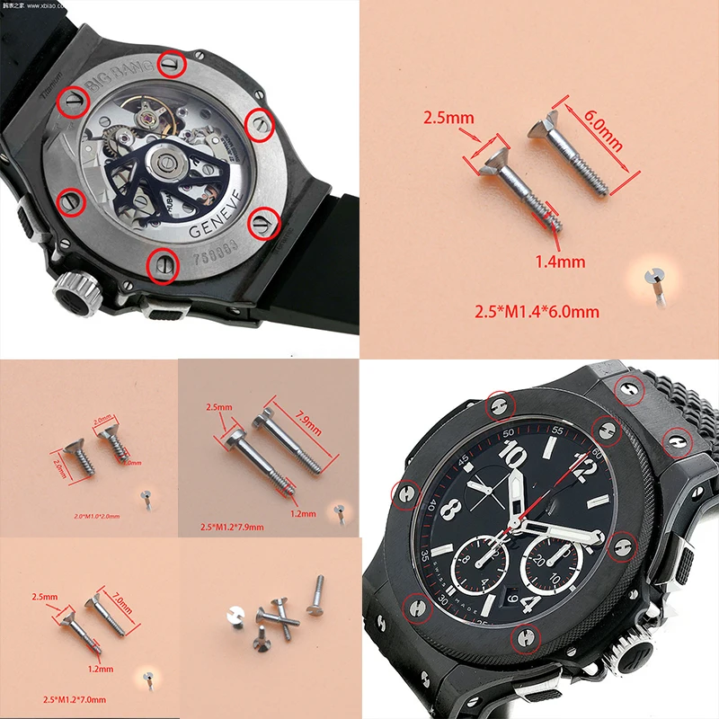 Vis-de-lunette-de-montre-pour-Big-Bang-s-rie-classique-en-acier ...