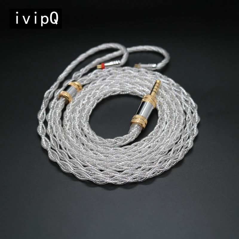 IvipQ-01 DIY 플래그십 이어폰 업그레이드 케이블, AKG용 다중 요소 도체, 3.5mm, 2.5mm, 4.4mm, MMCX, 0.78mm, 2 핀, N5005, IE900