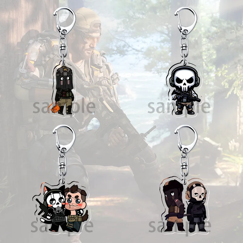 Call-of-Duty-keychain-COD-Ghosts-Charm-Pendant-Keyring-Duty-Metal ...