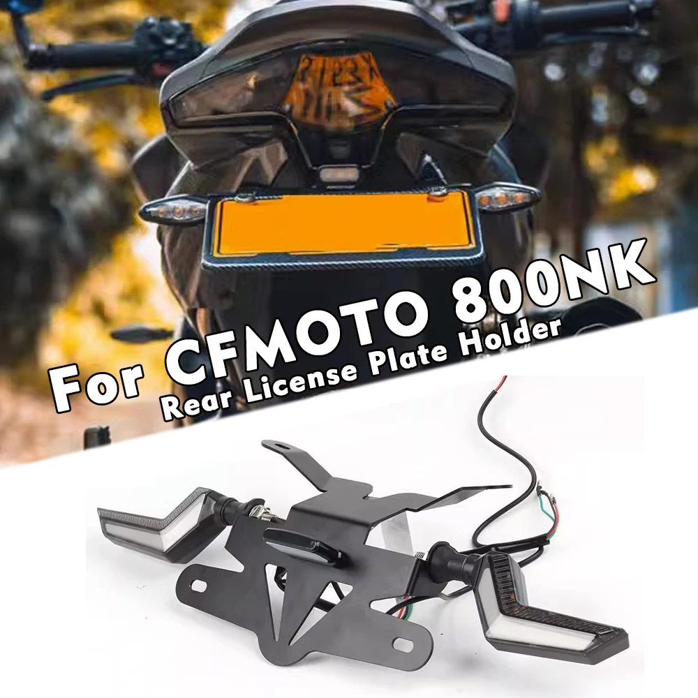 Motorcycle-Rear-License-Plate-Holder-LED-Light-Mount-Rear-Tail-Frame ...