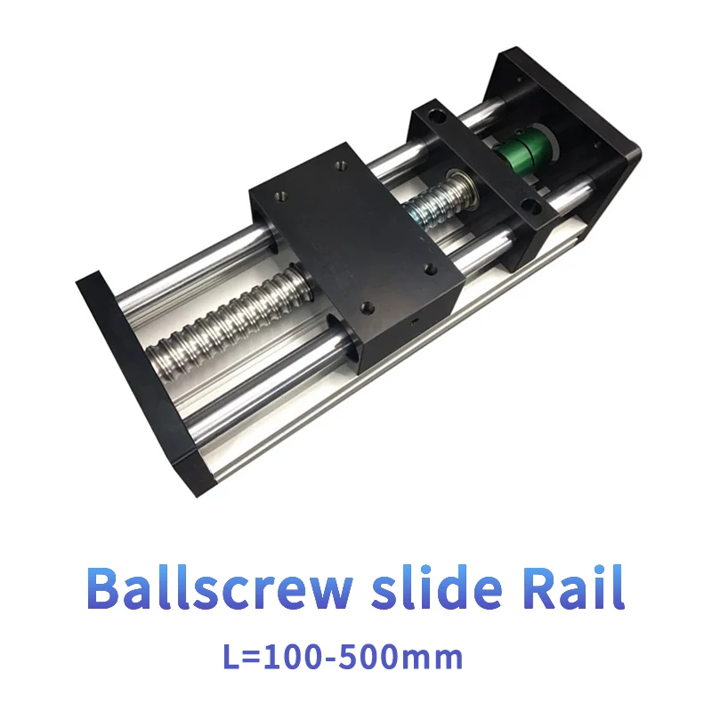 Linear Rail Guide Double Rail Sliding Table SFU 1204 100mm-500mm ...