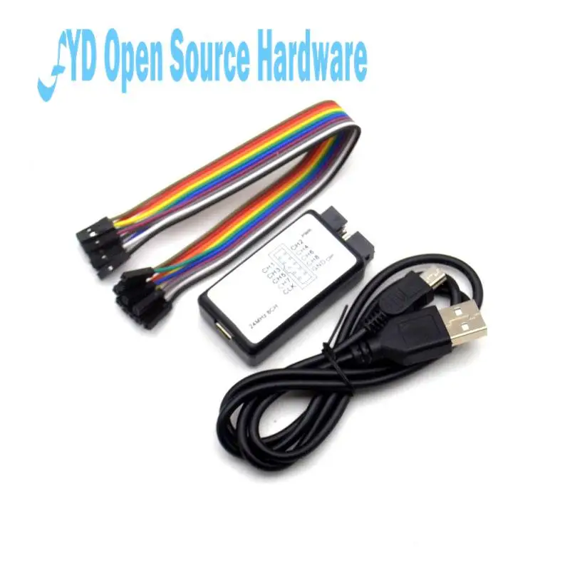 1set Usb Logic Analyzer 24m 8ch Microcontroller Arm Fpga Debug Tool ...