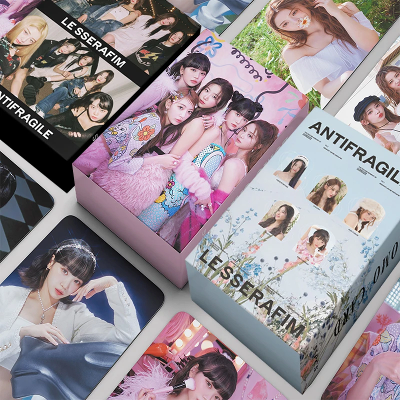 55PCS/set Kpop LE SSERAFIM ANTIFRAGILE NEW Ablum FEARLESS Girl Group ...