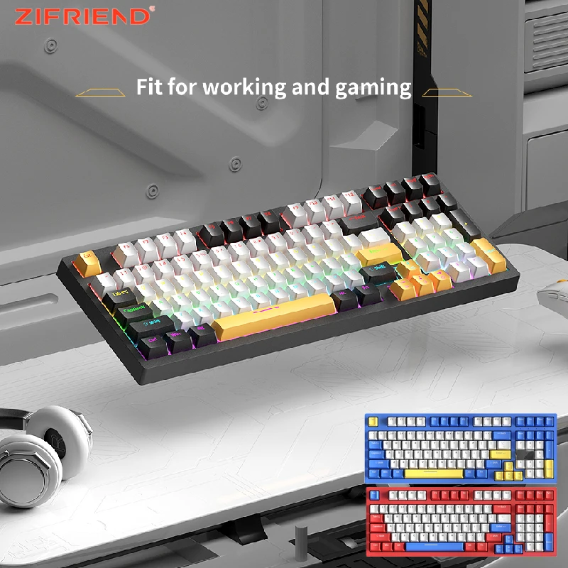 ZIFRIEND-KY98-98-Keys-Mechanical-Gaming-Keyboard-USB-Type-C-Wired ...
