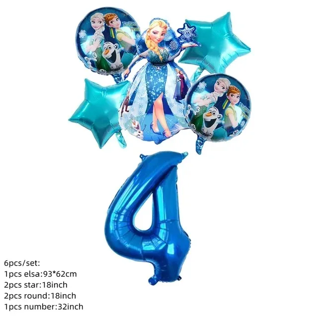 Juego de globos con temática de Frozen 2 de Disney, decoraciones de ...