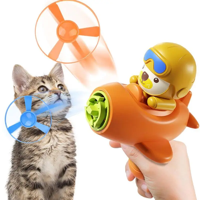Flying-Propeller-Cat-Toy-Flying-Disc-Cat-Interactive-Toys-Pet-Training-Exercise-Fetch-Toys-Self ...