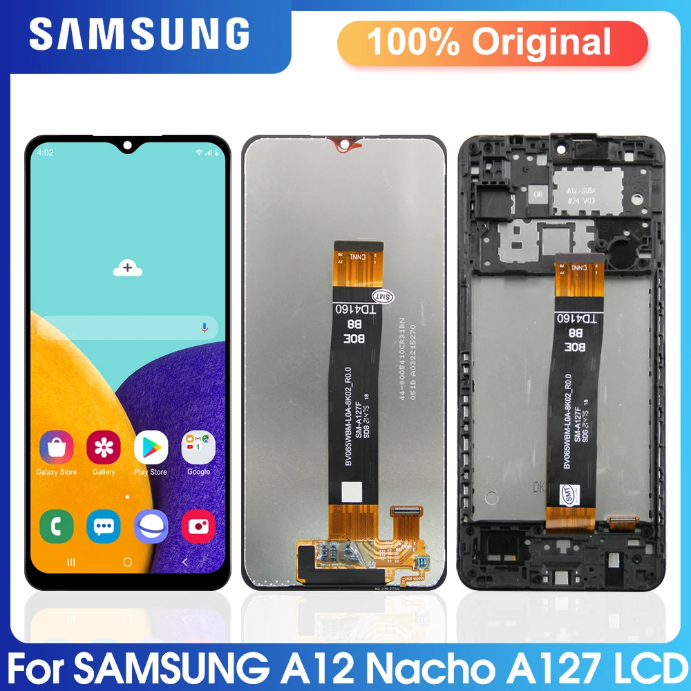 6.5"original For Samsung Galaxy A12 Nacho Lcd Display For Samsunga127 A127f Sm-a127f/dsn Lcd ...