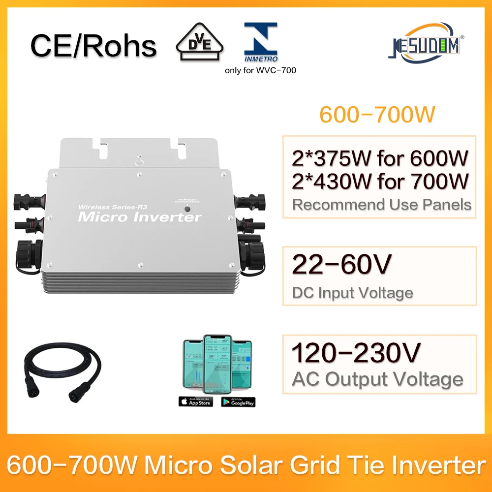 Wireless-Series-R3-Micro-Inverter-600W700W-WVC-Solar-Grid-Tie-Converter ...