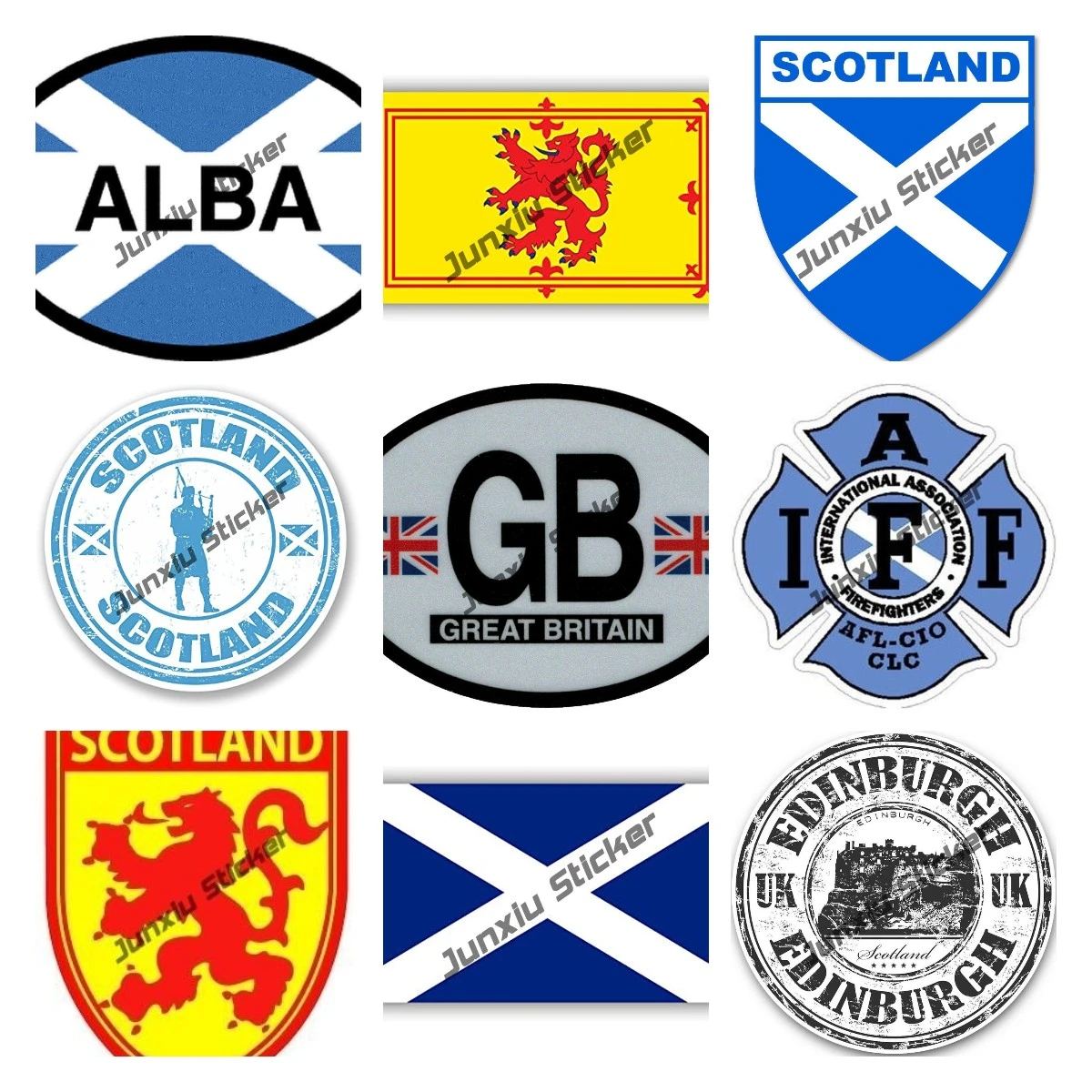 Scottish Flag Sticker Made With Durable Waterproof Materials Creativity ...