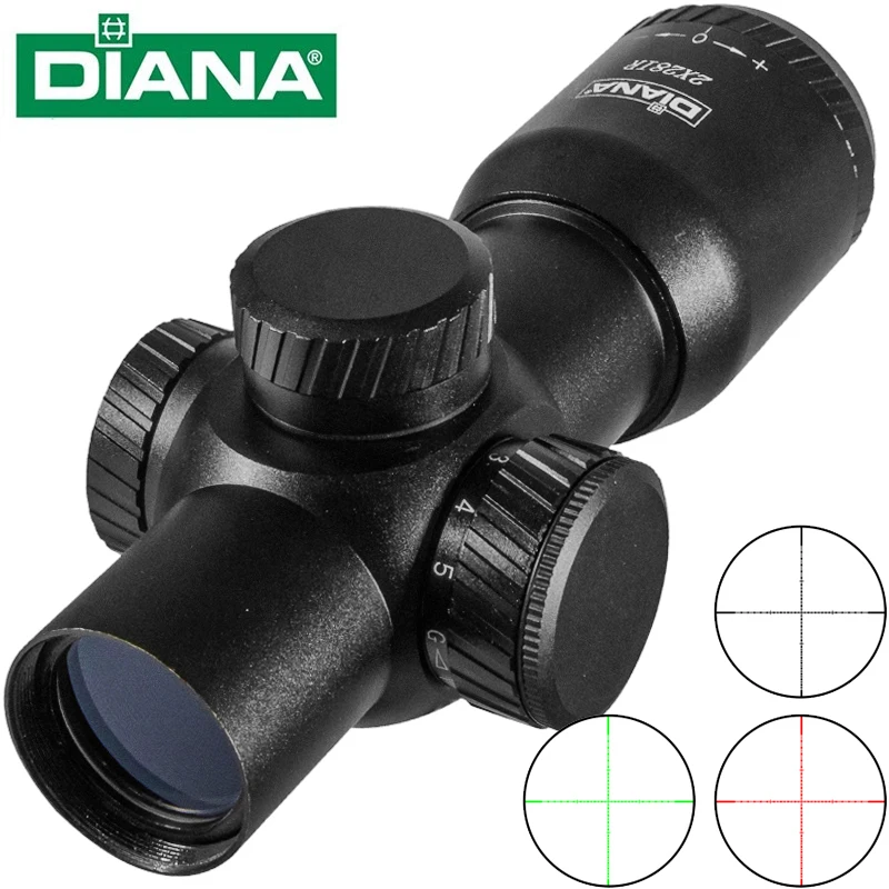 DIANA HD 2-7x20 Riflescope Mil Dot Scope Reticle Sight Rifle Scope ...