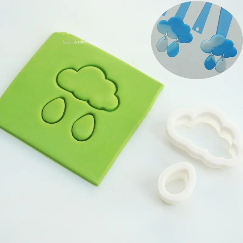 Niche-Cloud-Raindrop-Polymer-Clay-Cutting-Mold-DIY-Handmade-Creative ...