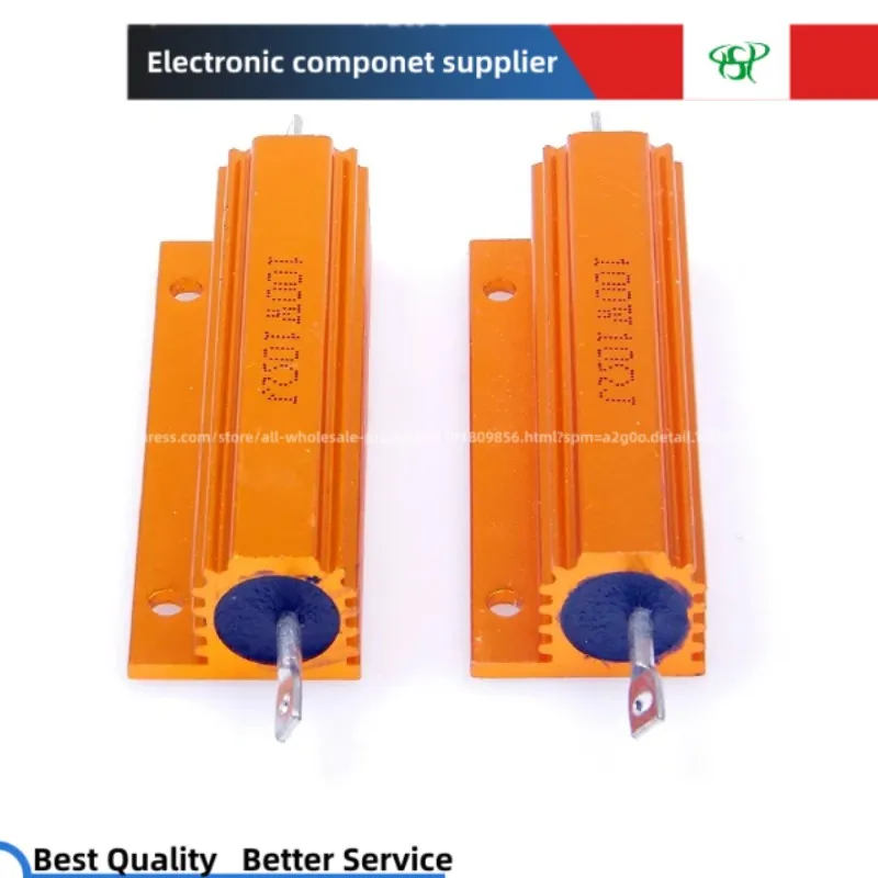 1pcs-RX24-Resistance-50W-100W-gold-aluminum-shell-wound-high-power ...