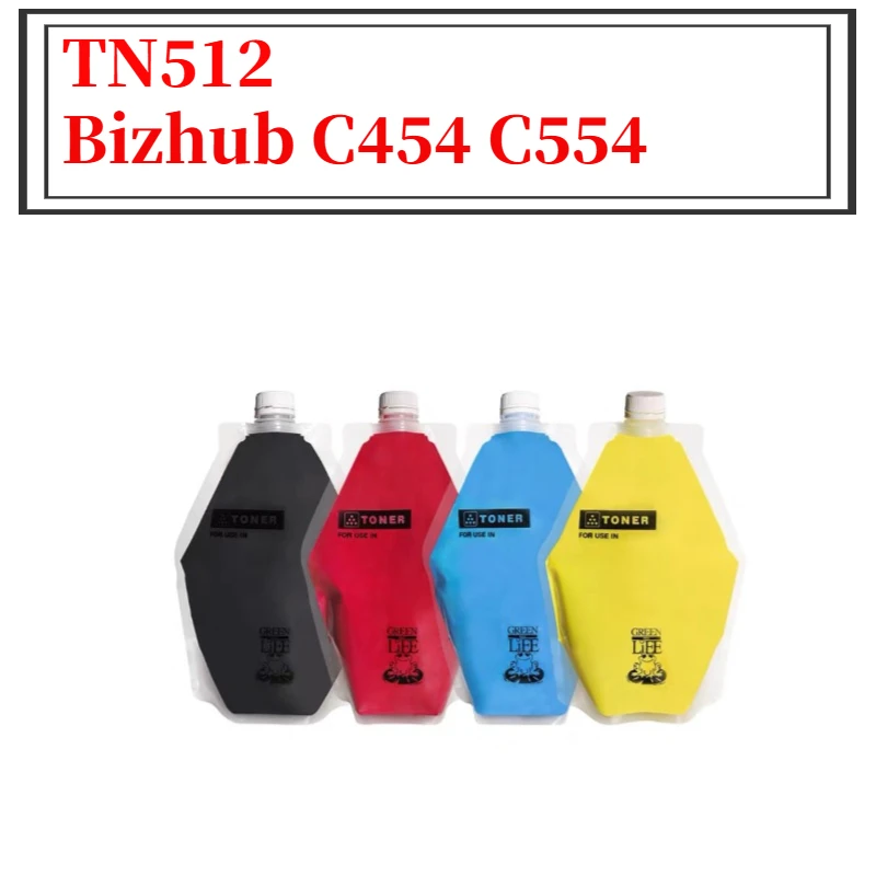 1kg/1 saco tn512 para konica minolta bizhub c454 c554 toner em pó japão ...