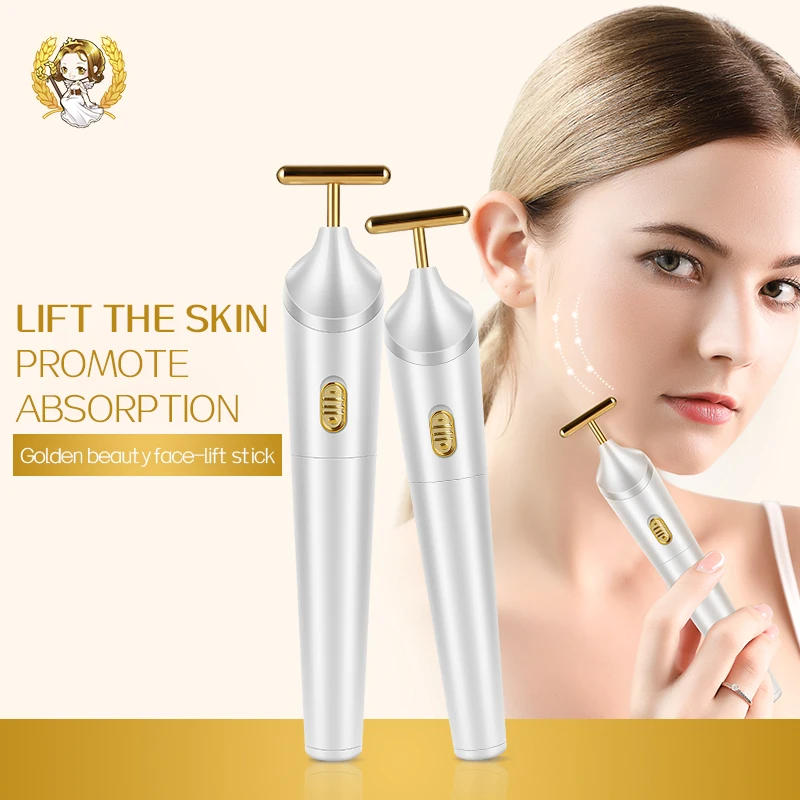 Home-Use-T-Shaped-Facial-Slimming-Beauty-Bar-Vibration-Electrical-Face ...