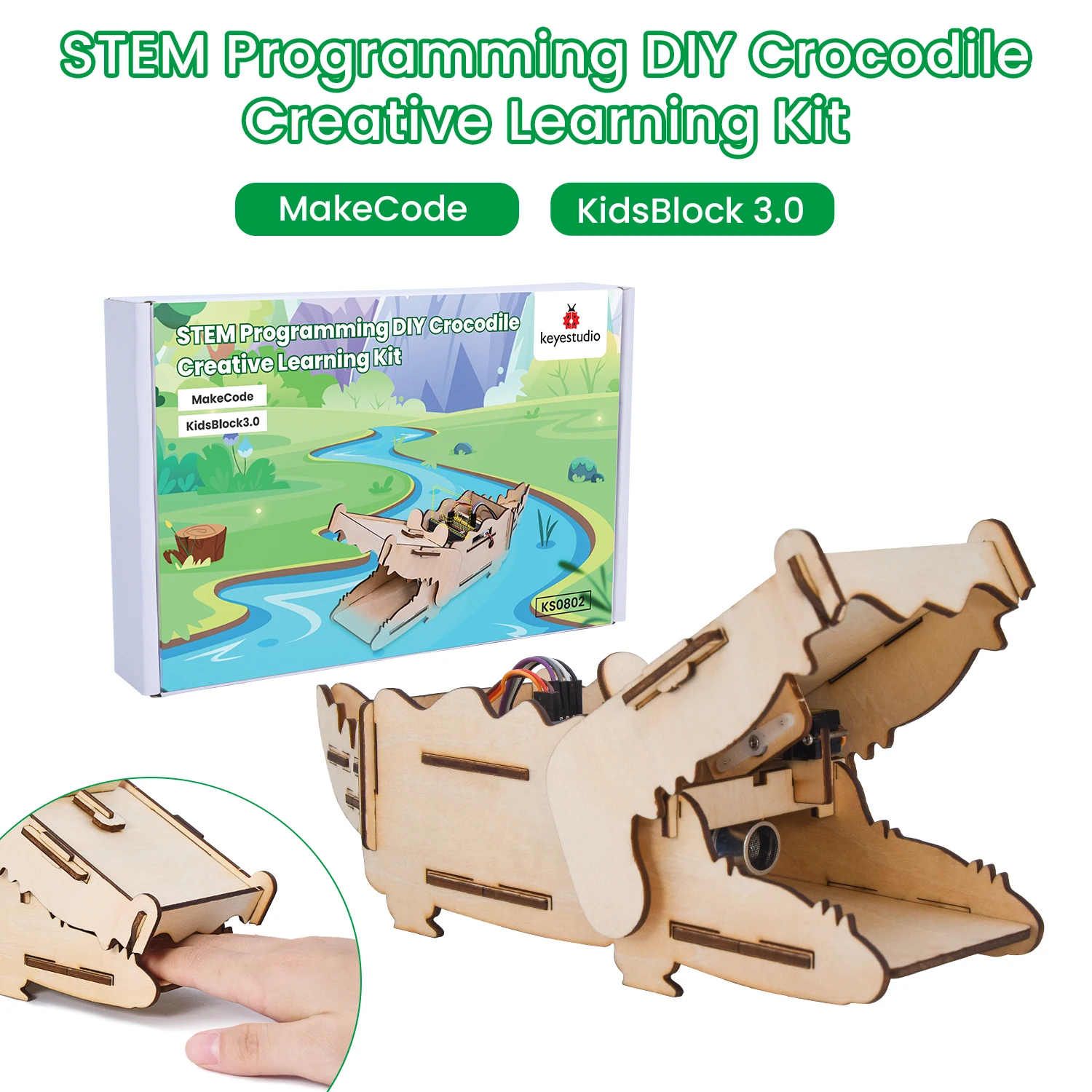 Keyestudio STEM Crocodile Creative Programming Learning Starter Kit For ...