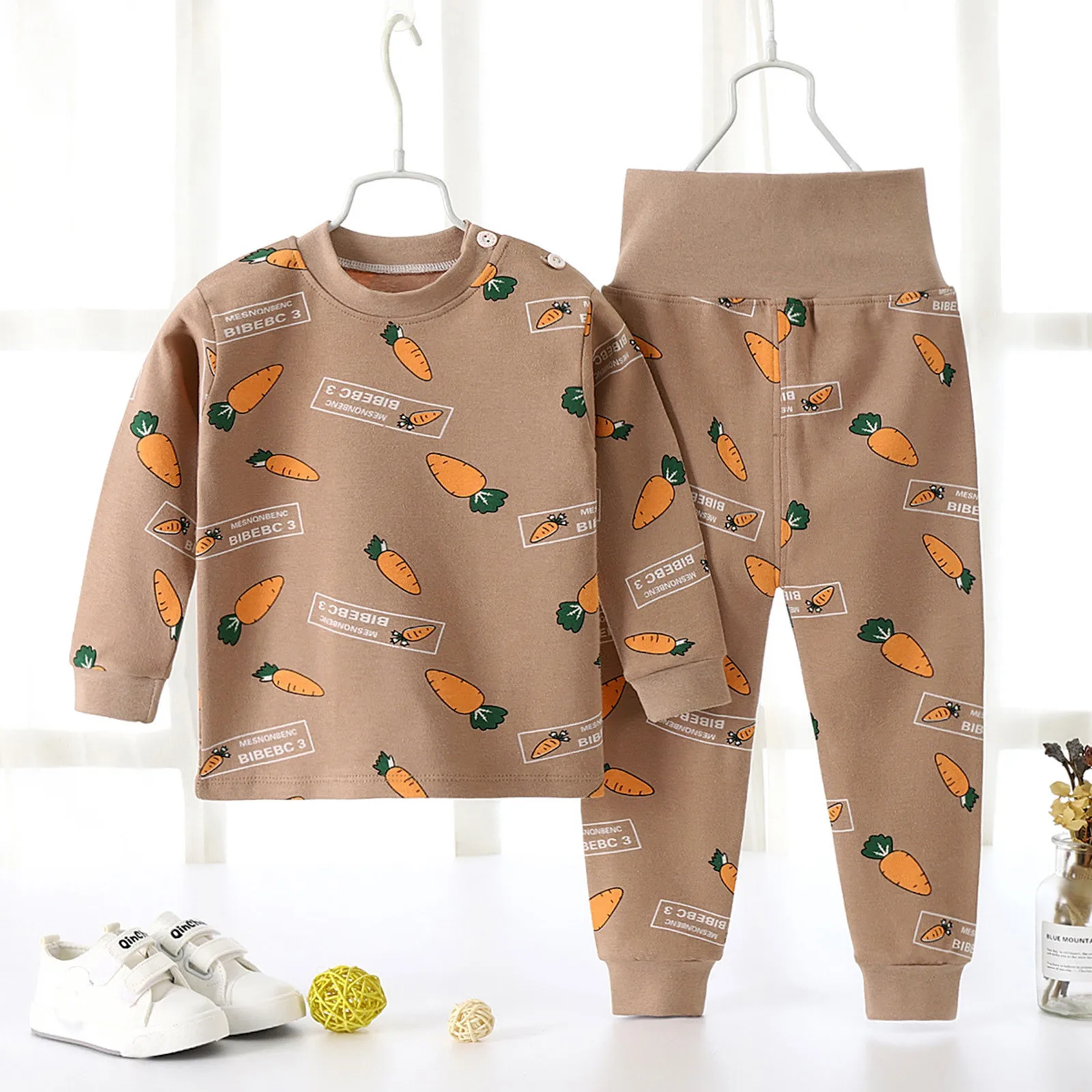 Children-Kids-Clothes-Sets-Long-Sleeve-Suits-Baby-Boys-Girls-Underwear ...