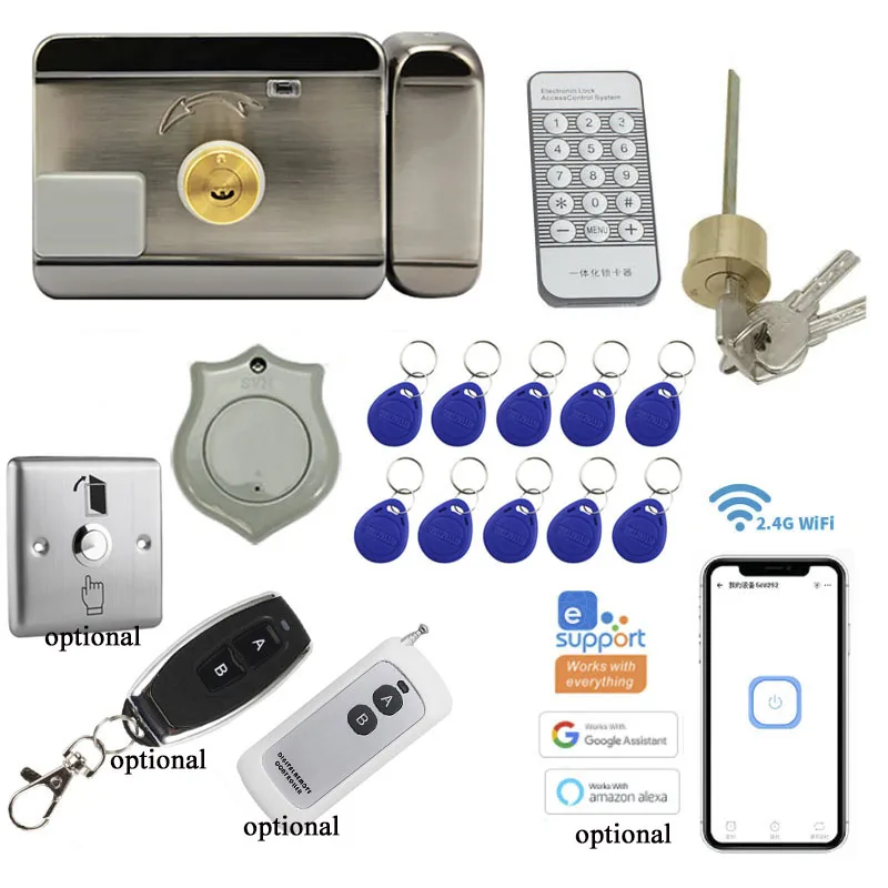 12V-Access-Control-Electric-Lock-Home-Security-Or-Exit-Push-Button ...