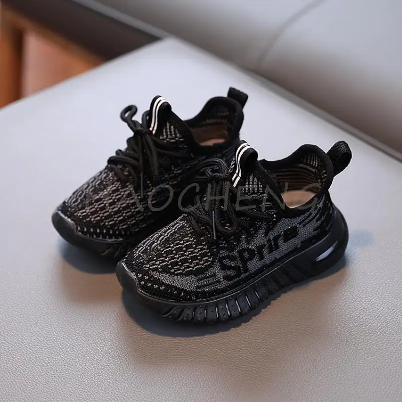 Spring Autumn Kids Shoes Children Black Shoes For Boys Girls Sport ...