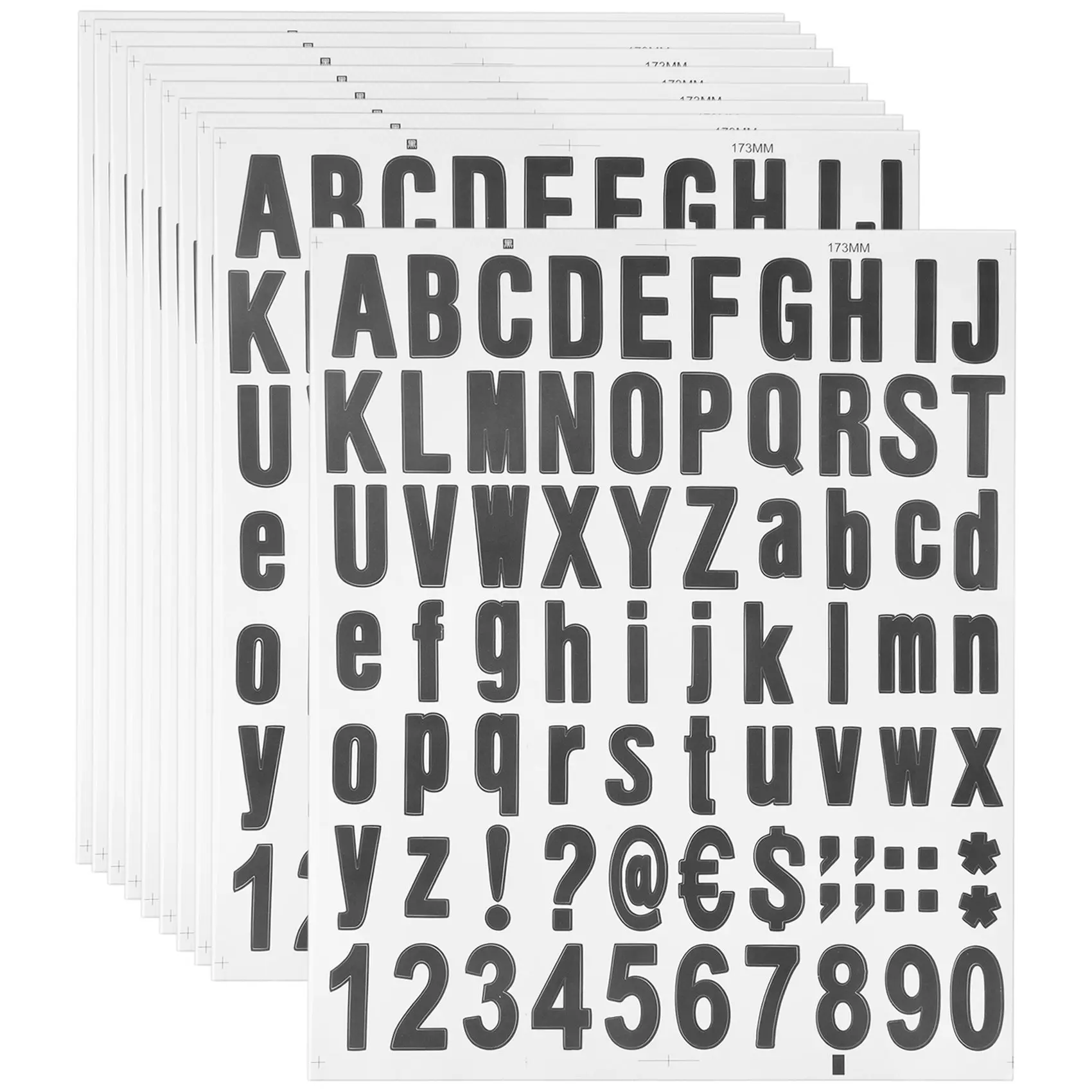 Vinyl Stick On Alphabet Letters