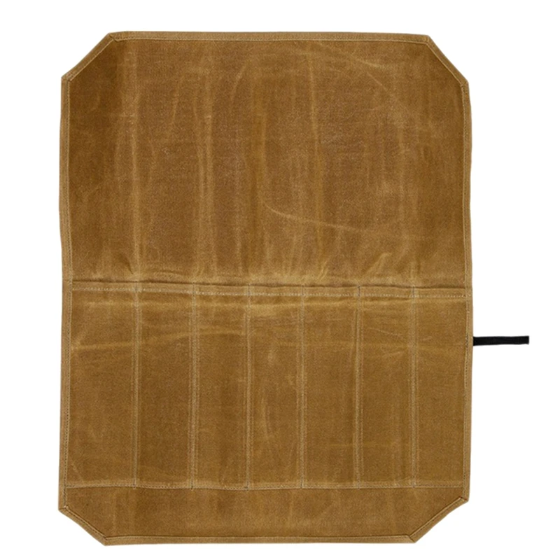 New Knife Roll Box, Waxed Canvas Cutlery Knife Holder Protector, Home ...