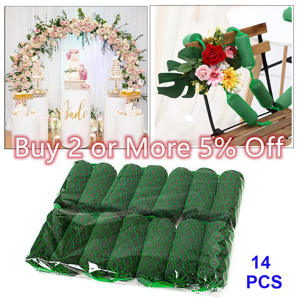 14PCS-Wedding-Garland-Oasis-Floral-Arch-Foam-Blocks-Fresh-Cut-Foams ...