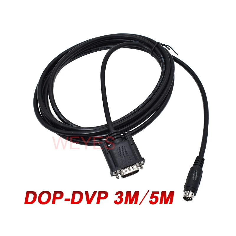 Dop-dvp 3m 5m For Delta Plc Communication With Hmi Cable Data Cable Dop-ca232dp Db9 To Md8 New ...