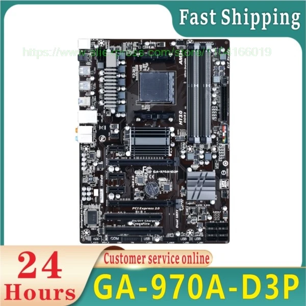original motherboard GA-970A-D3P Socket AM3/AM3+ DDR3 boards 32GB 970 ...