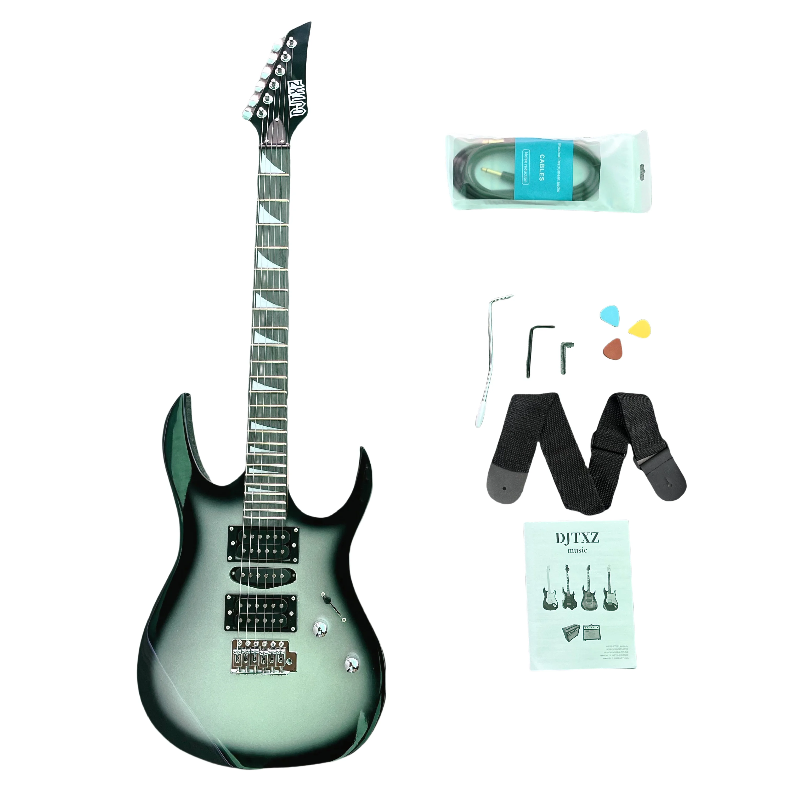 Classic Style 170 Electric Guitar Black Circle Silver Guitar ...