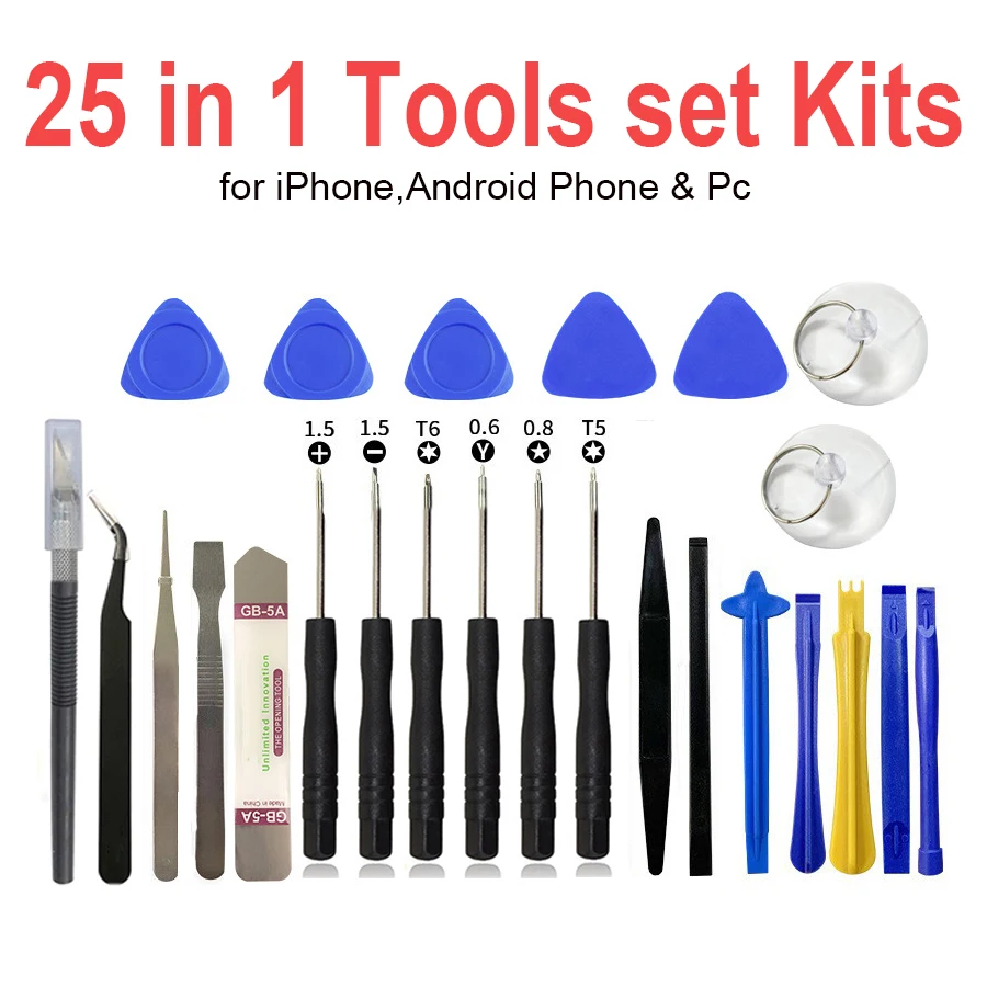 Cell Phones Opening Screen Pry Repair Tool Kits Professional Mobile ...