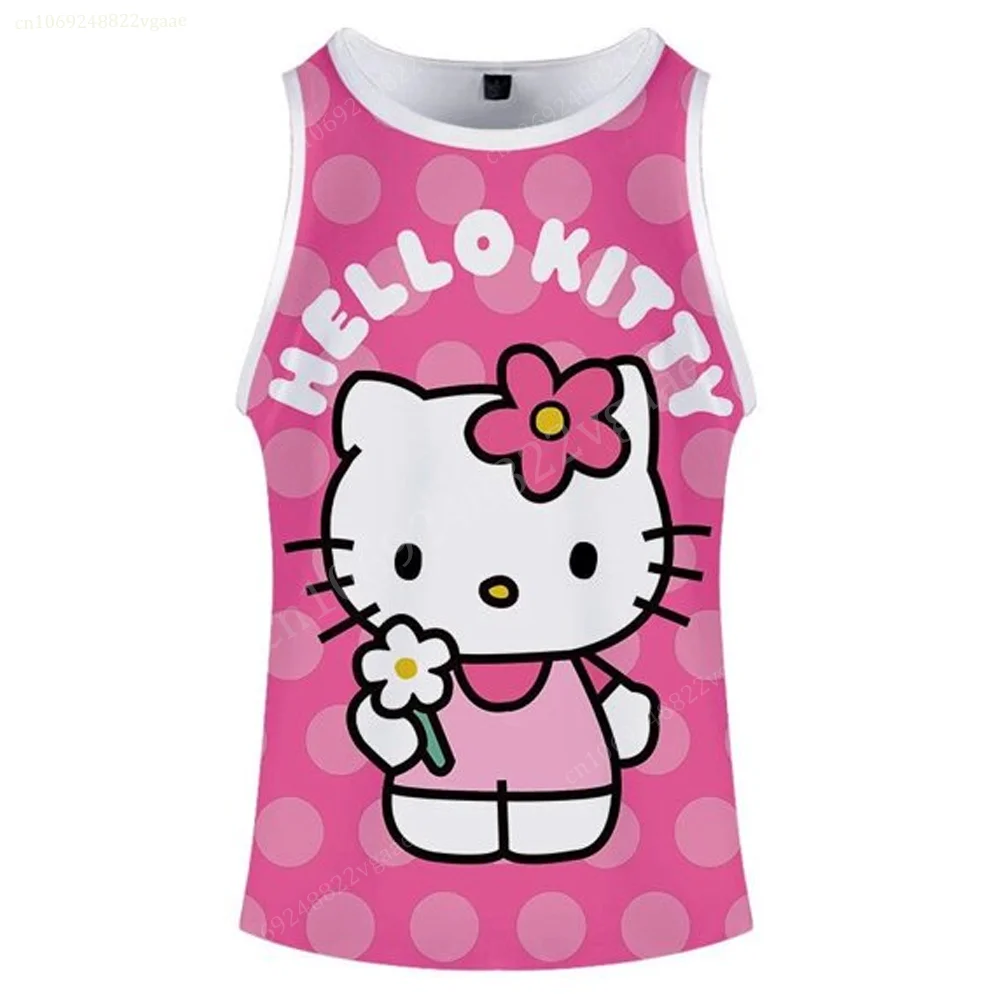 Camiseta-sin-mangas-de-Hello-Kitty-para-hombre-y-ni-o-Jersey-de ...