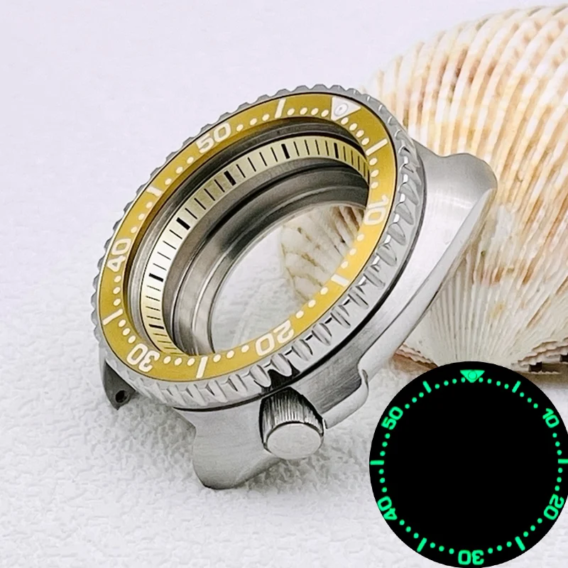 Seiko Modified Watch Case SKX 6105 Turtle Abalone Series Diving Watch ...