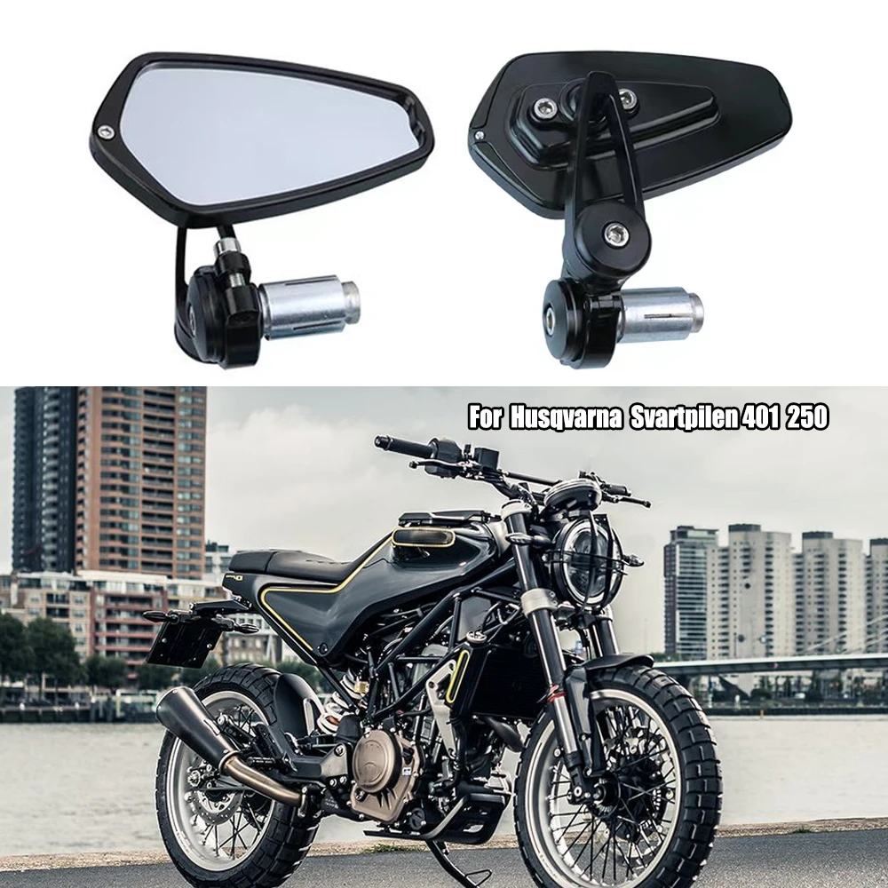 Motorcycle Modified CNC Rear View Mirror For Husqvarna Svartpilen 401 ...