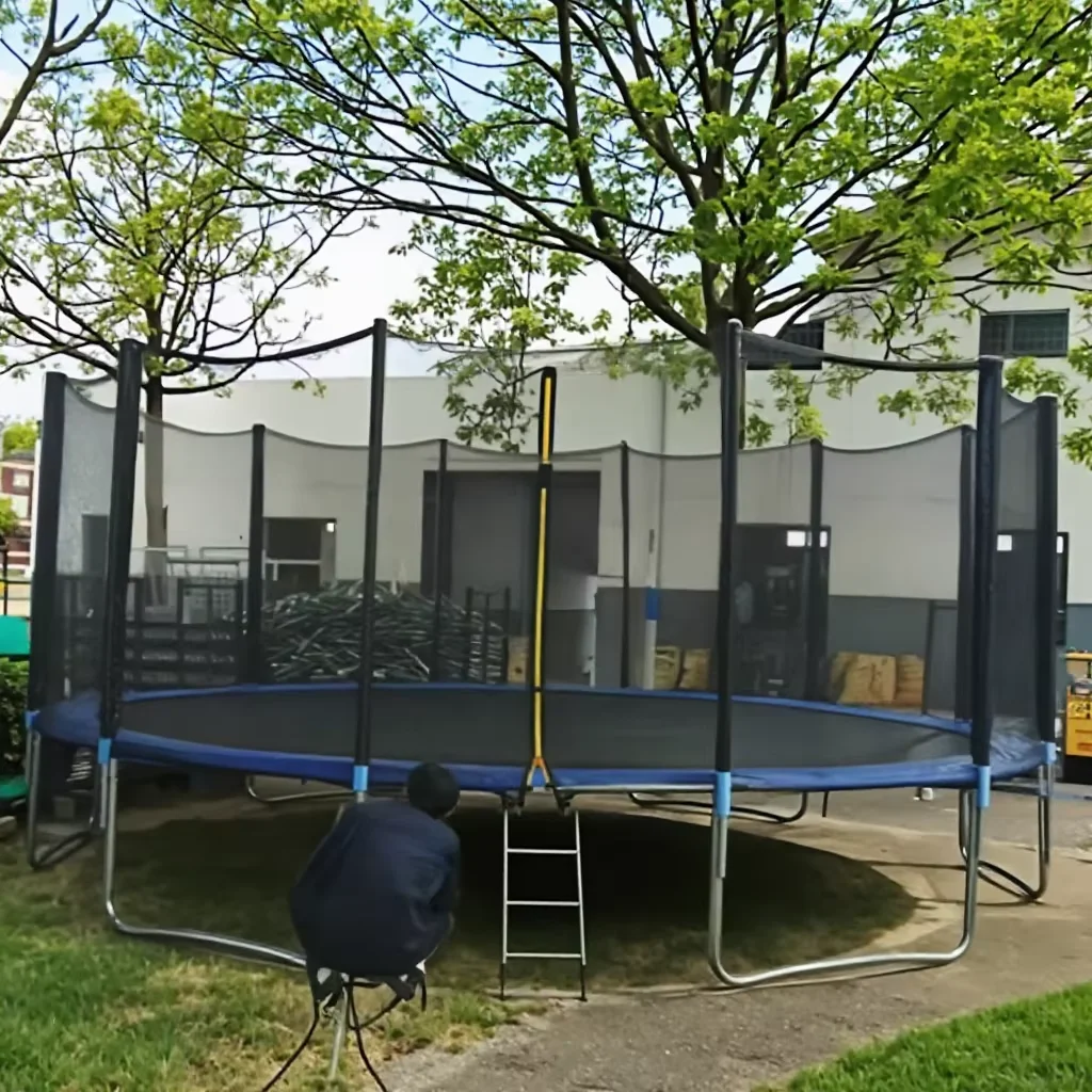 16FT Commercial Grade Foldable Fitness Trampoline Kids Adults Large ...