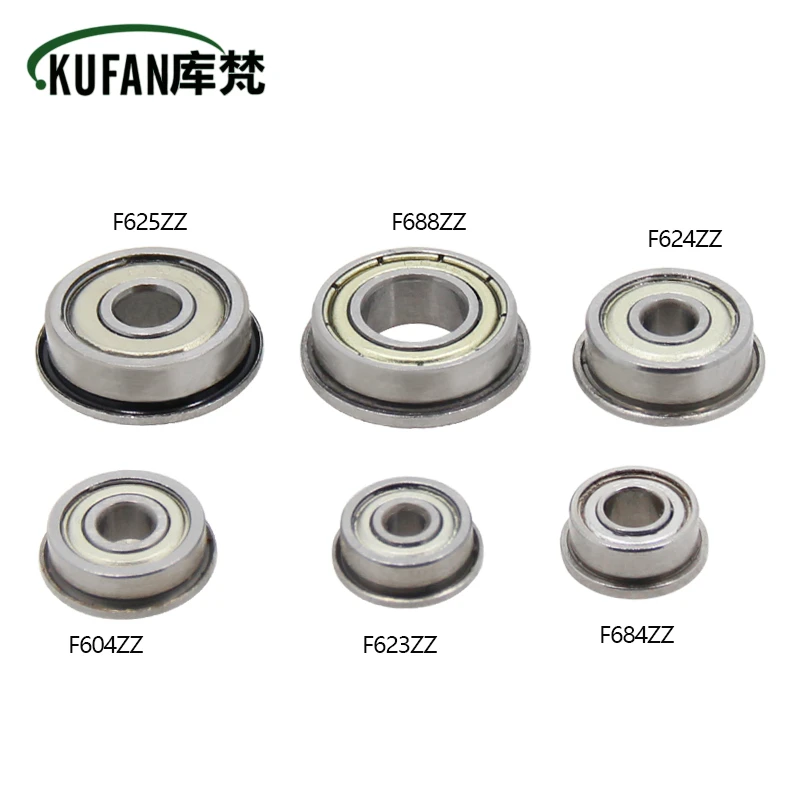 10pcs-Flange-Ball-Bearings-F604ZZ-F623ZZ-F624ZZ-F625ZZ-F684ZZ-F688ZZ-F695ZZ-3D-Printers-VORON ...