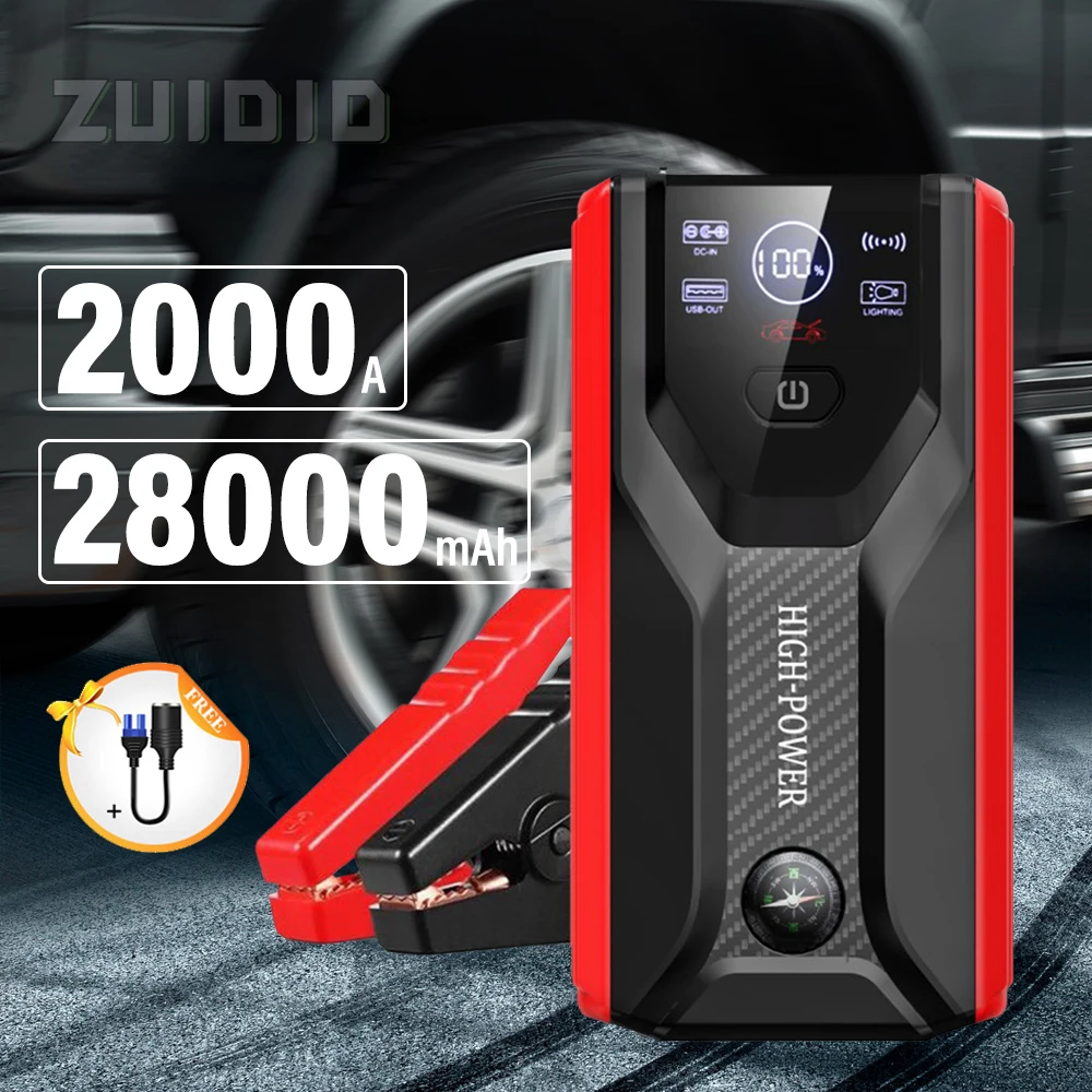 New-28000mAh-12v-Car-Jump-Starter-Device-Portable-Power-Bank-Emergency ...