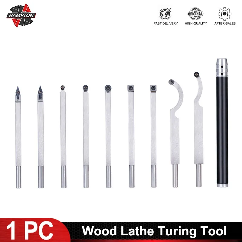 HAMPTON Woodturning Tool Carbide Insert Cutter Swan Neck Wood Lathe ...