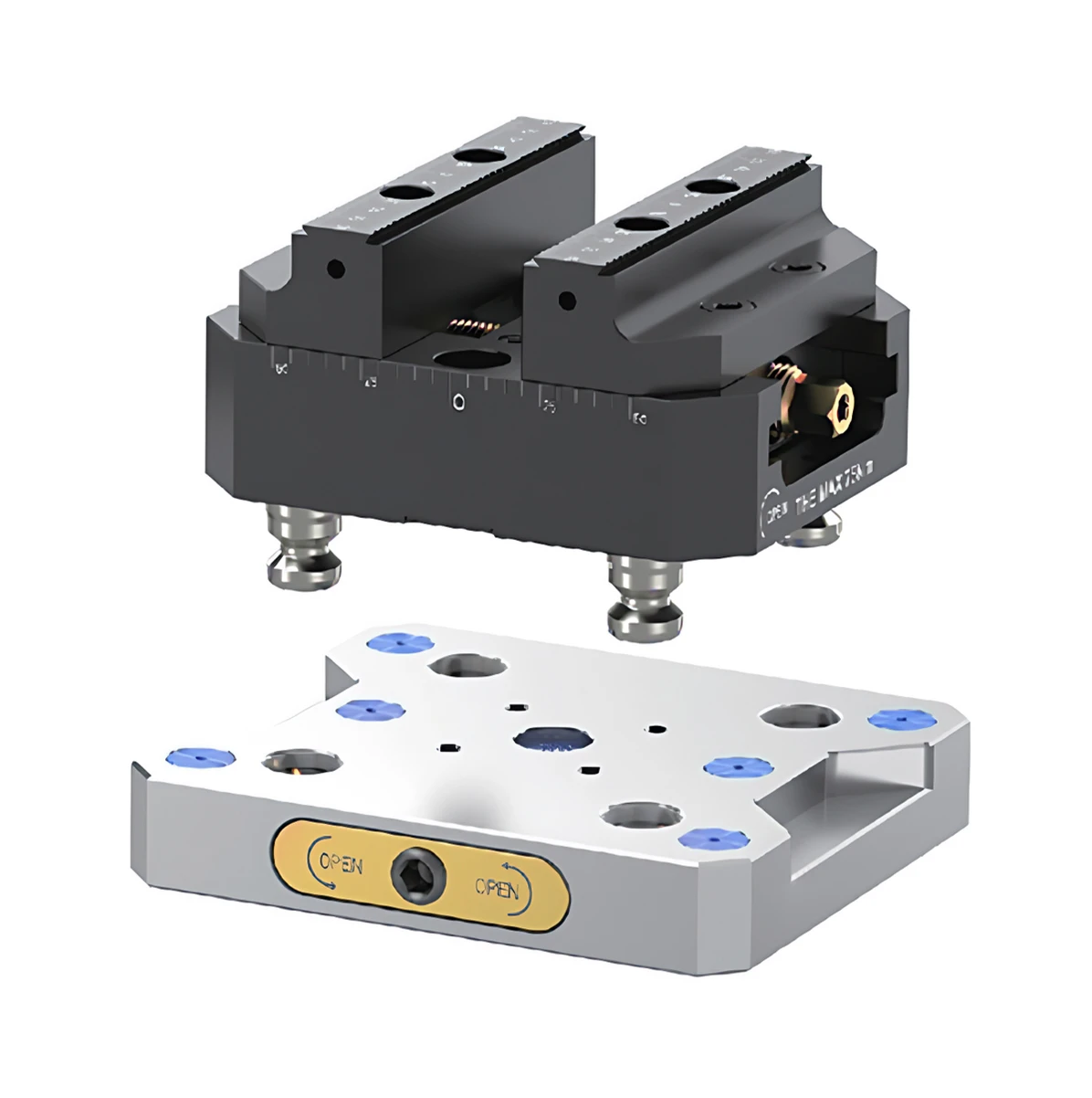 Zero Point Prince High Precision 5 Axis Self-Centering Vise Automatic ...