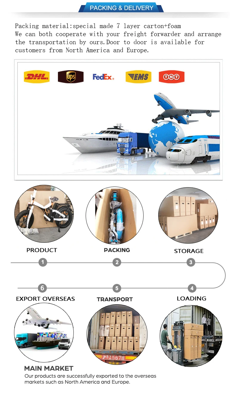 7 speed aluminum alloy e bike 26 inch ebike 48V 500W cargo e-bike fat ...