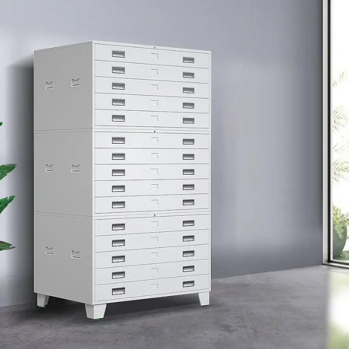 Art Paper Storage Cabinet Large Vertical Plan Map Drawer Flat File ...